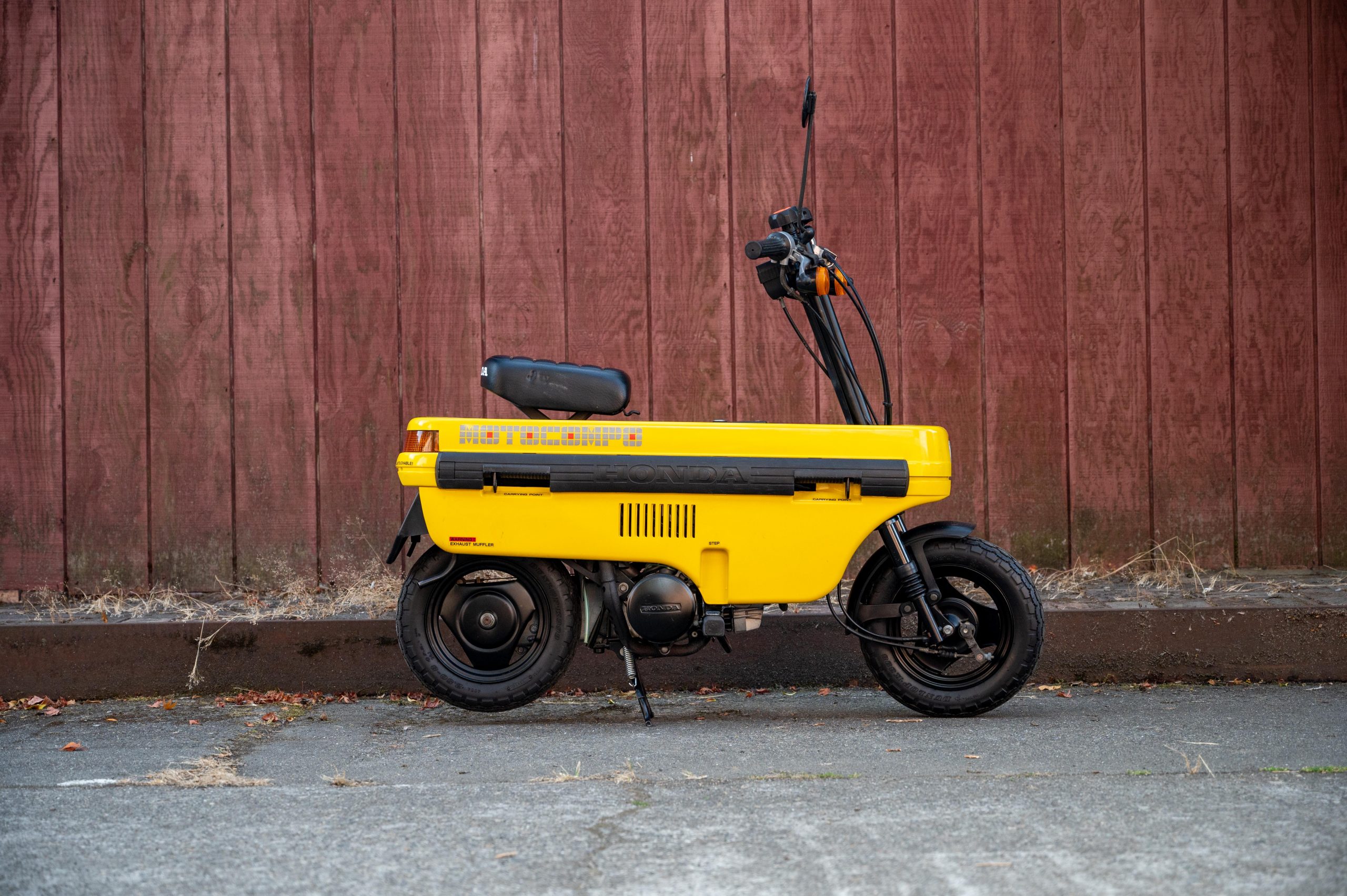 1981 Honda Motocompo - yellow | AdamsGarage - SODO-MOTO
