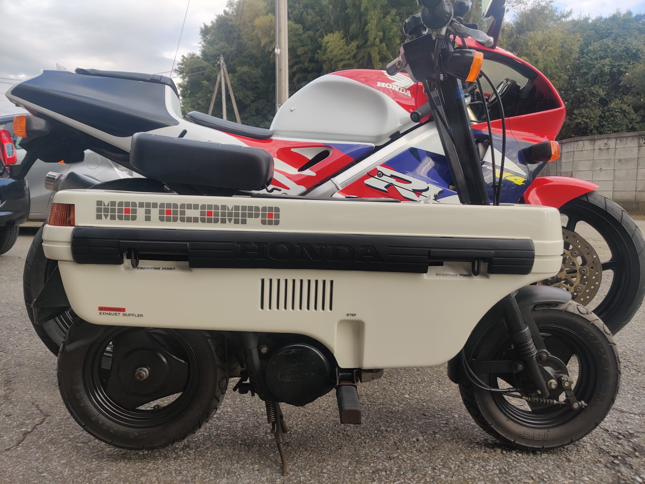 1981 Honda Motocompo - white | AdamsGarage - SODO-MOTO