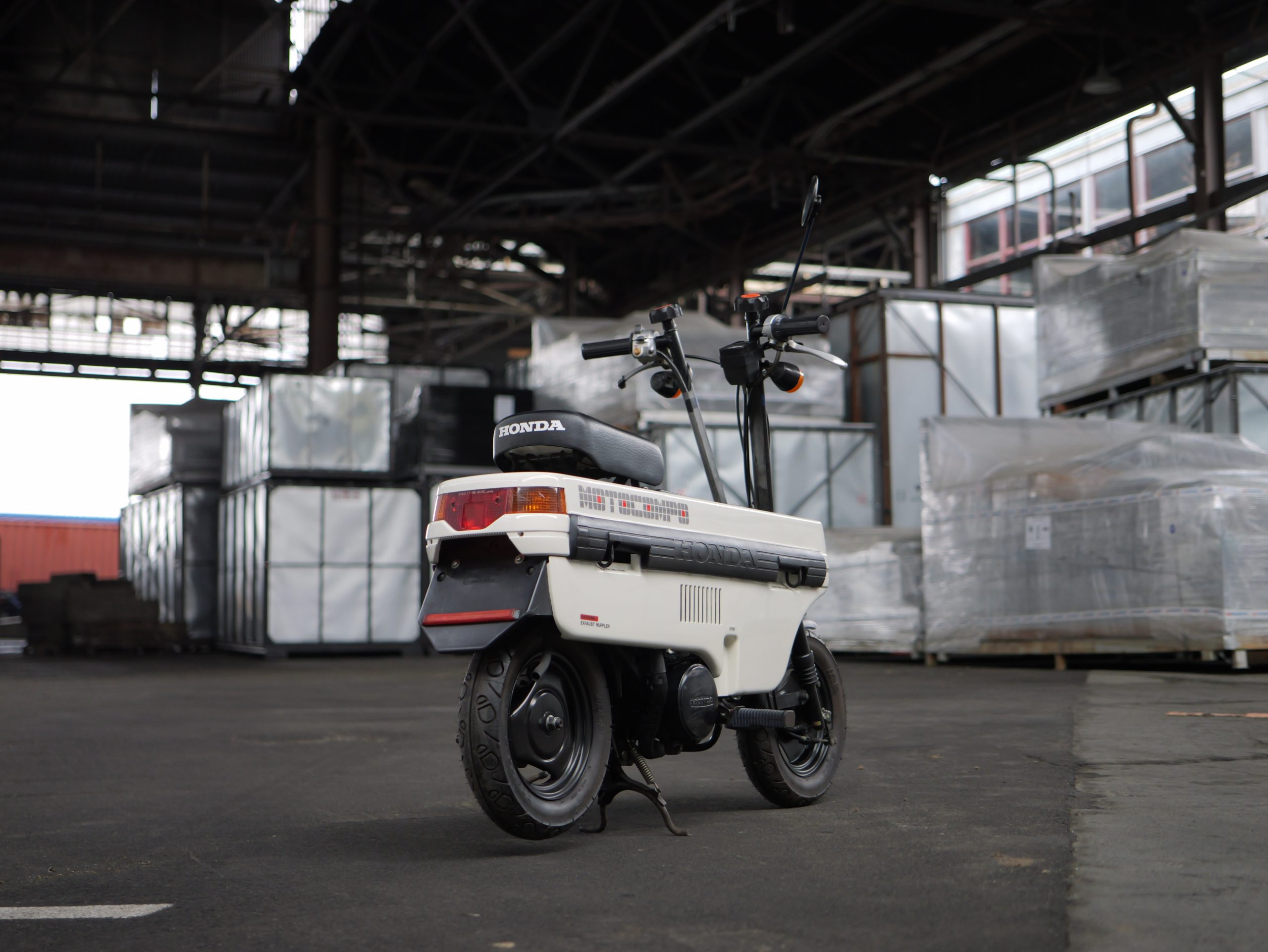 1981 Honda Motocompo - white | AdamsGarage - SODO-MOTO