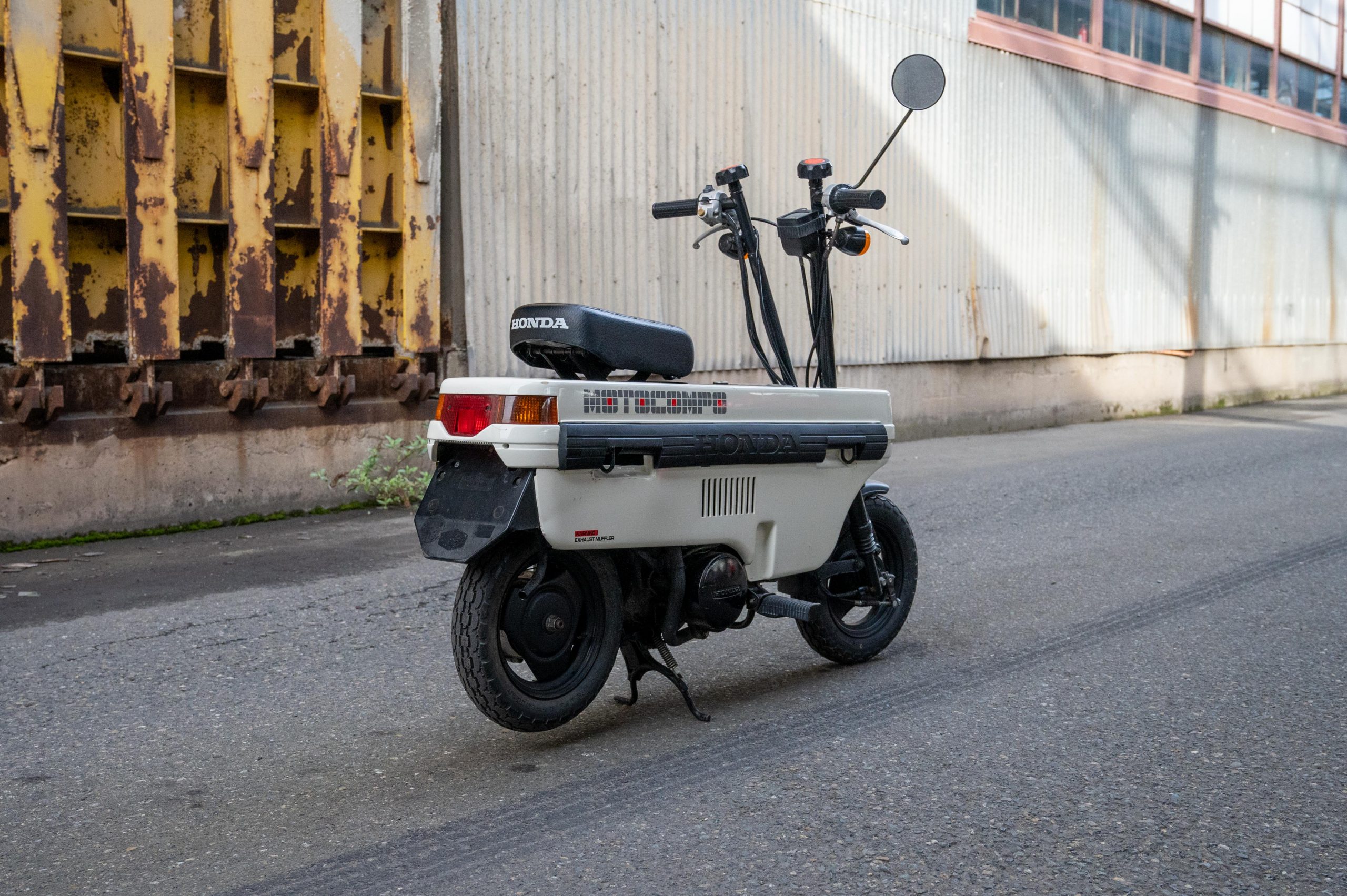 1981 Honda Motocompo - white | AdamsGarage - SODO-MOTO