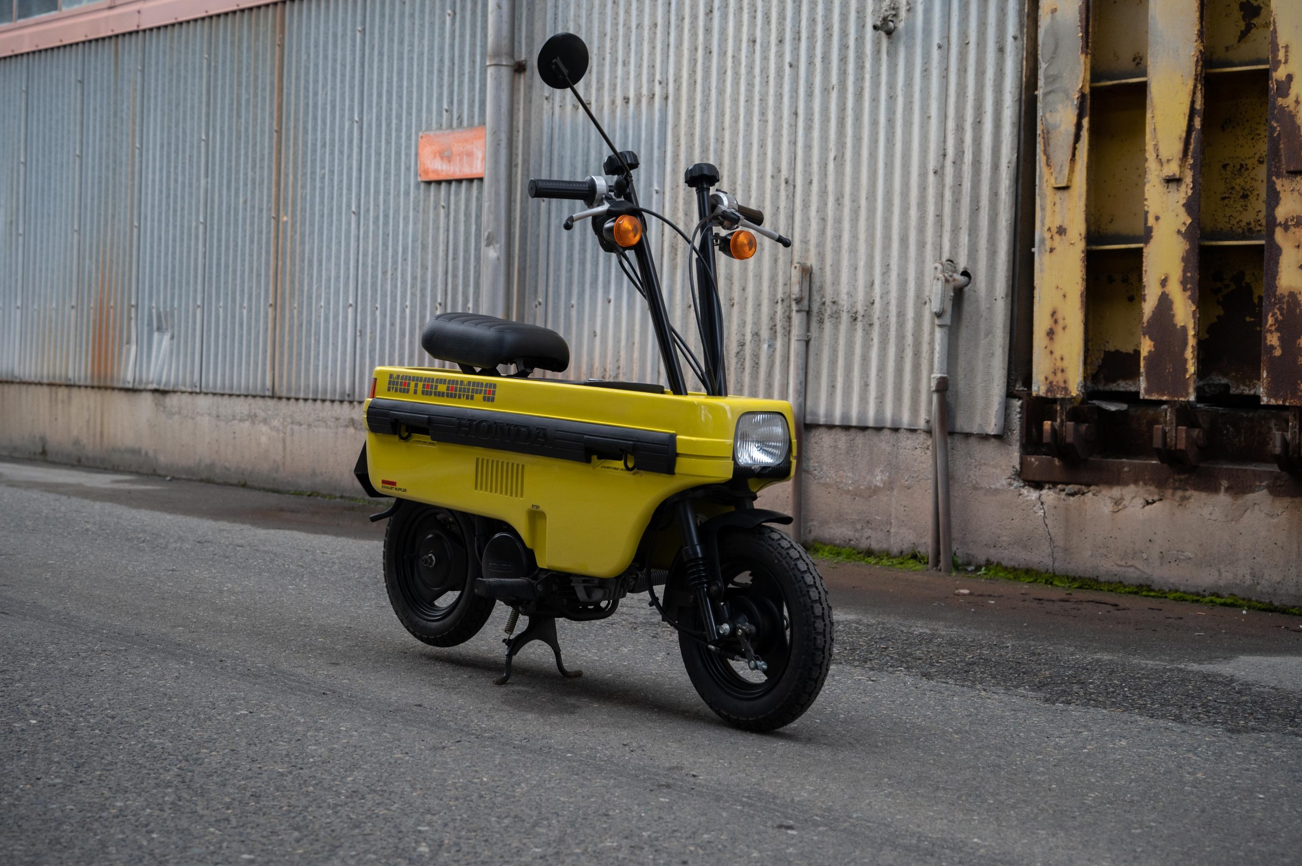 1982 Honda Motocompo - yellow | AdamsGarage - SODO-MOTO