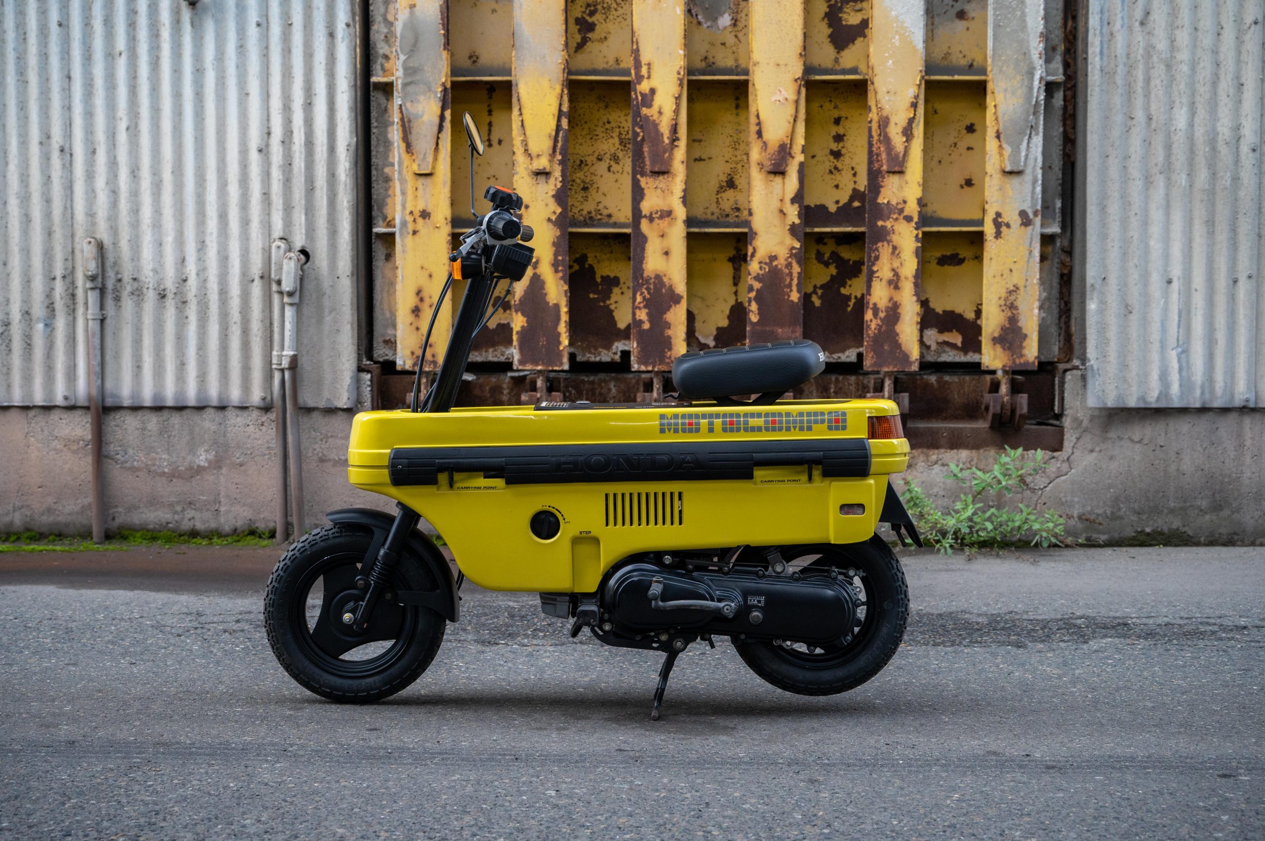 1982 Honda Motocompo - yellow | AdamsGarage - SODO-MOTO