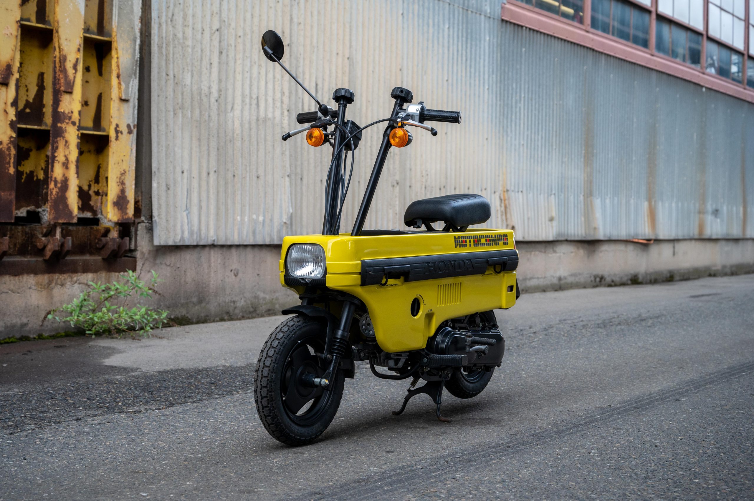 1982 Honda Motocompo - yellow | AdamsGarage - SODO-MOTO