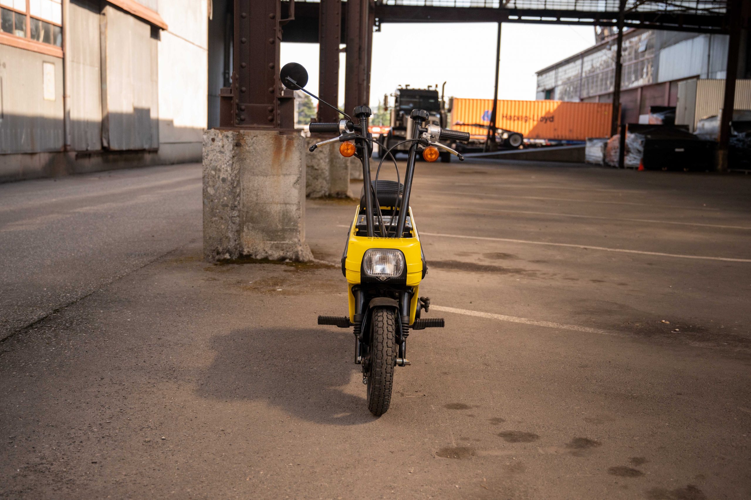 1982 Honda Motocompo - yellow | AdamsGarage - SODO-MOTO