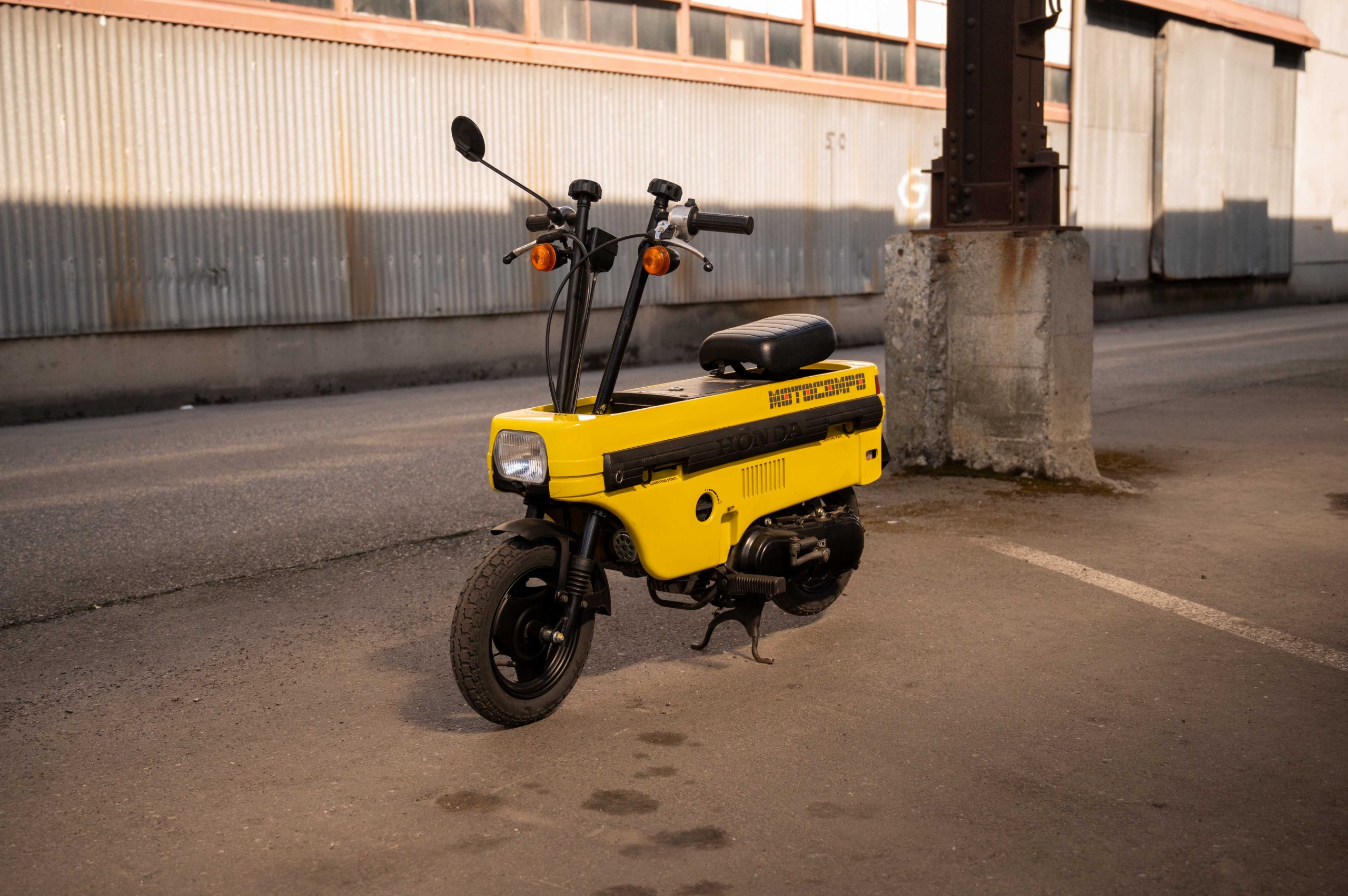 1982 Honda Motocompo - yellow | AdamsGarage - SODO-MOTO