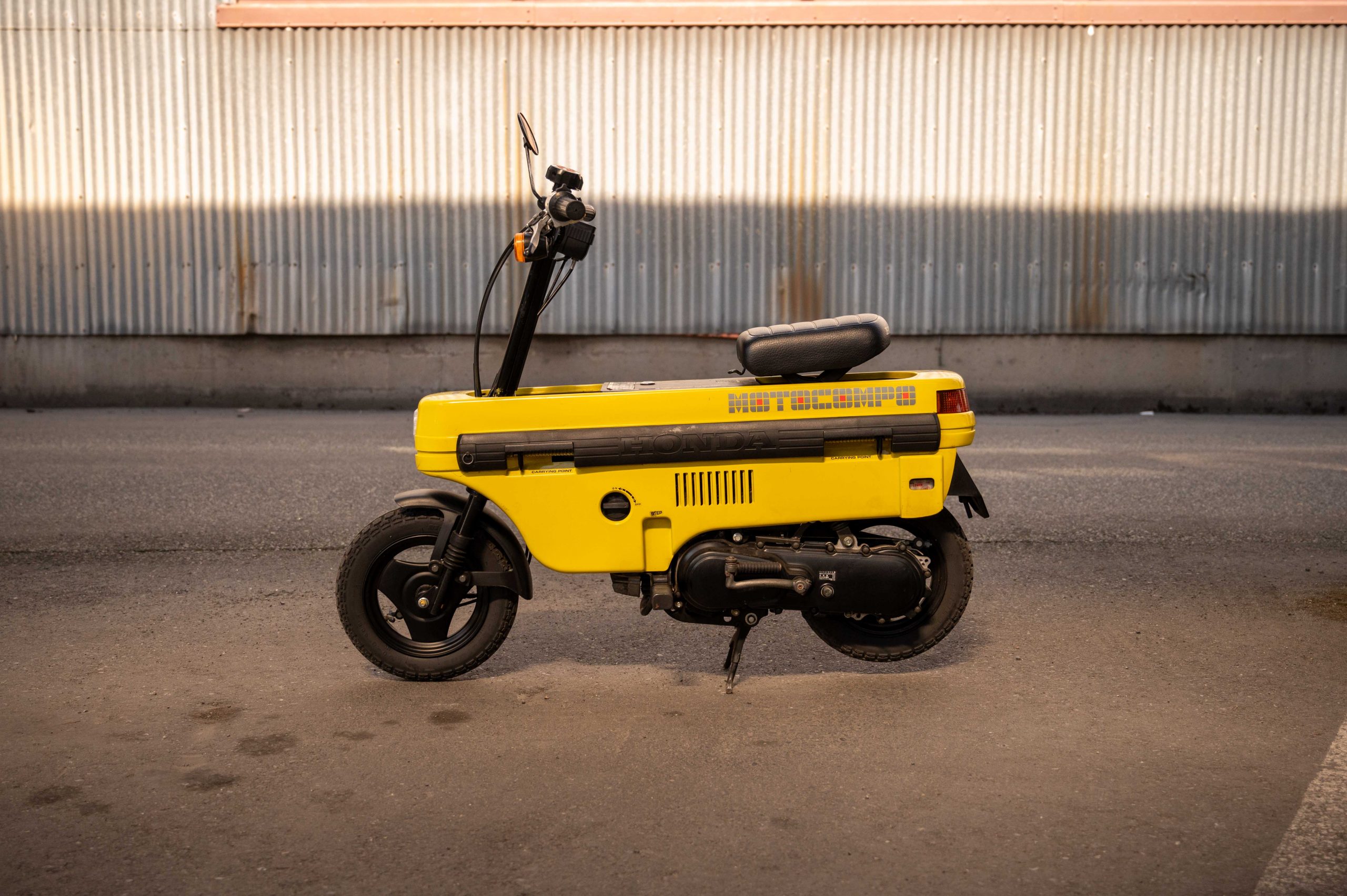 1982 Honda Motocompo - yellow | AdamsGarage - SODO-MOTO